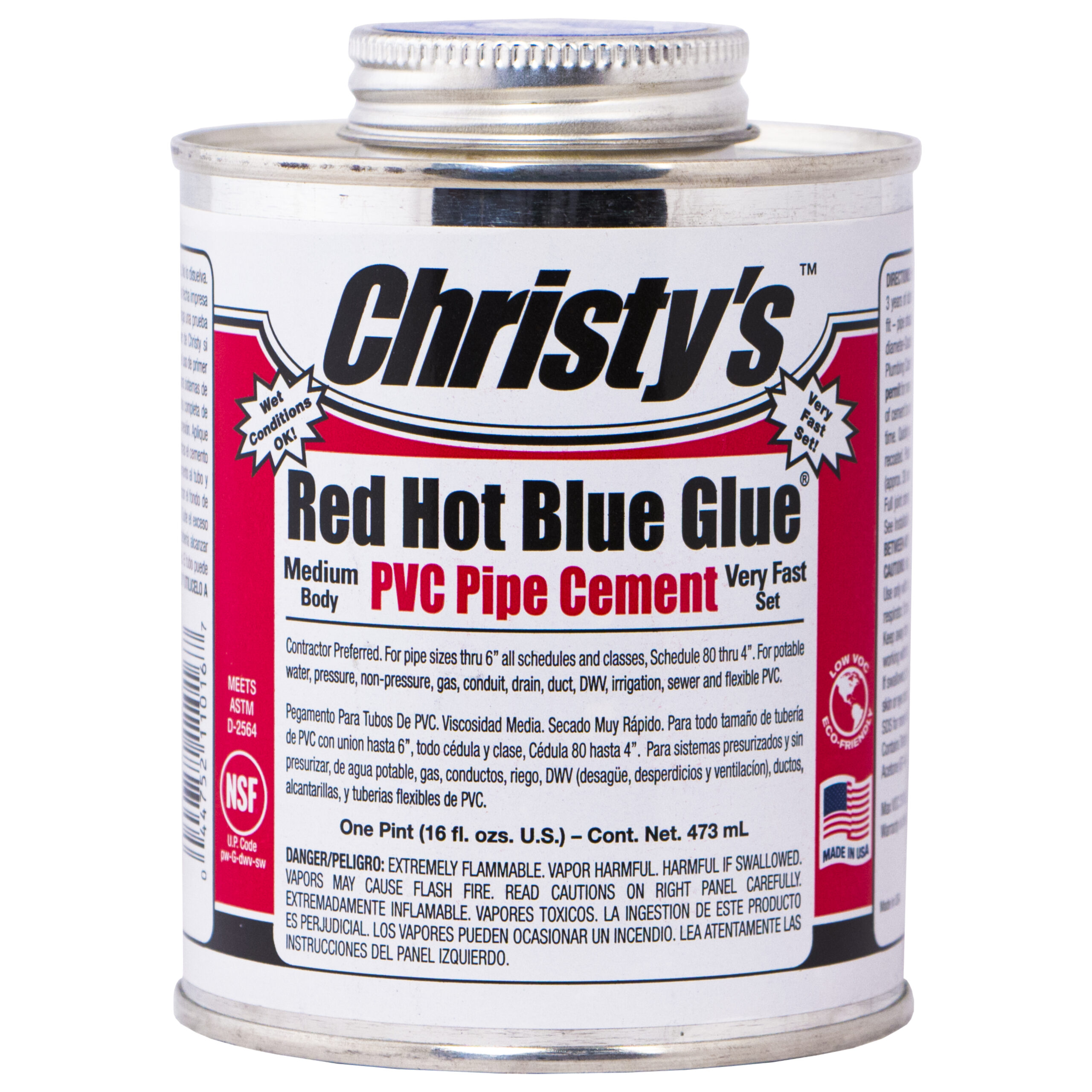 Red Hot Blue Glue - Low VOC - Christy's