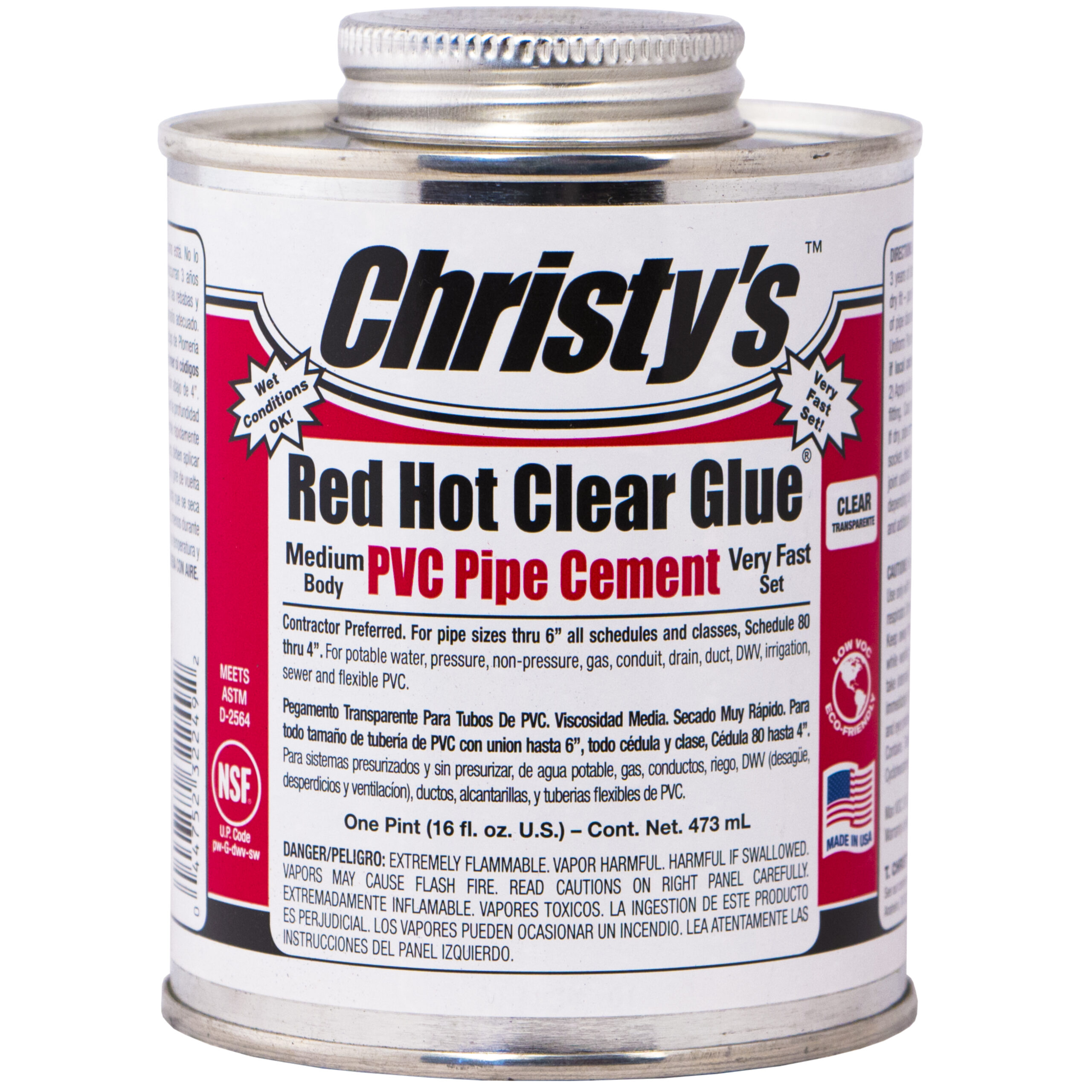 Red Hot Clear Glue - Low VOC - Christy's