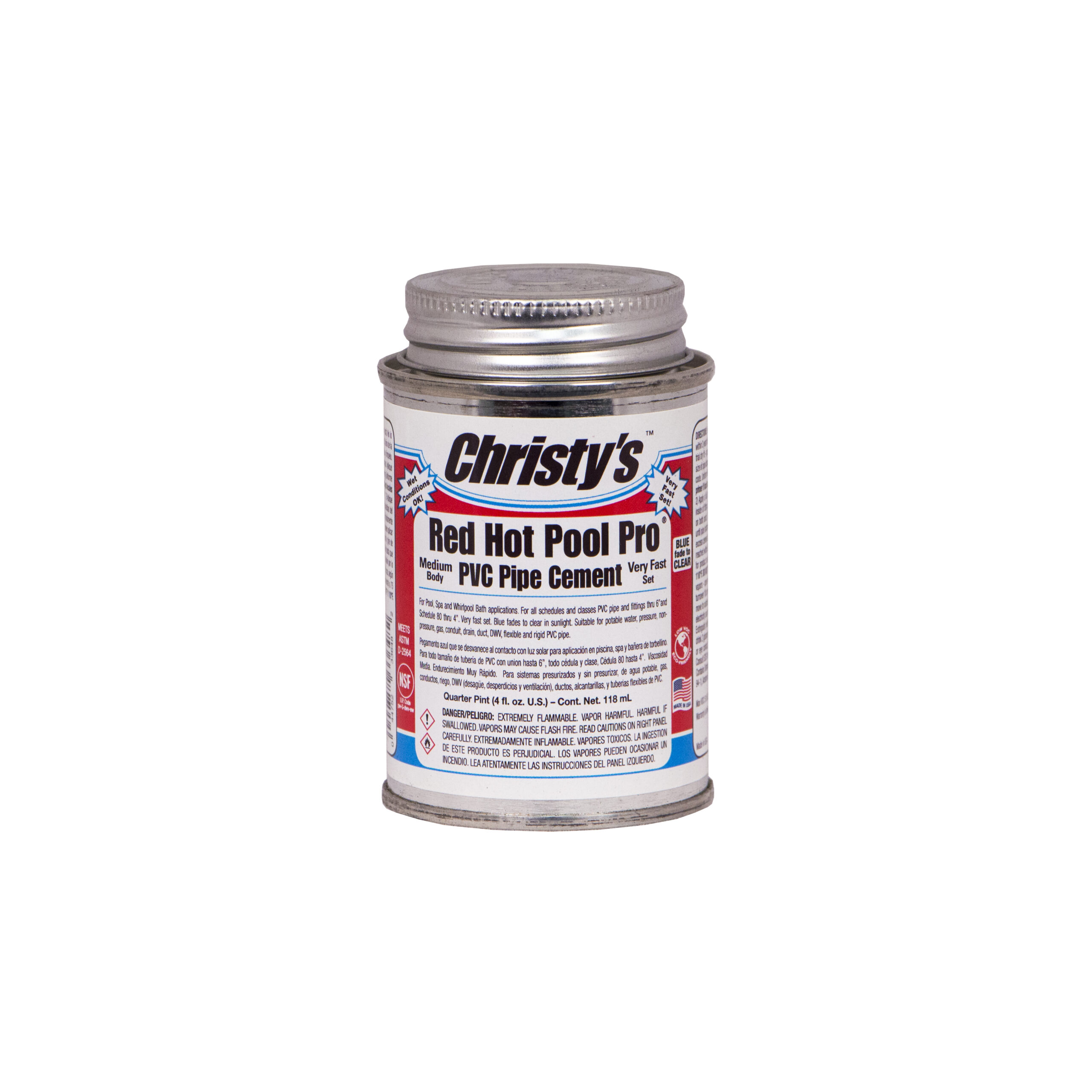 Red Hot Pool Pro PVC Cement - Christy's