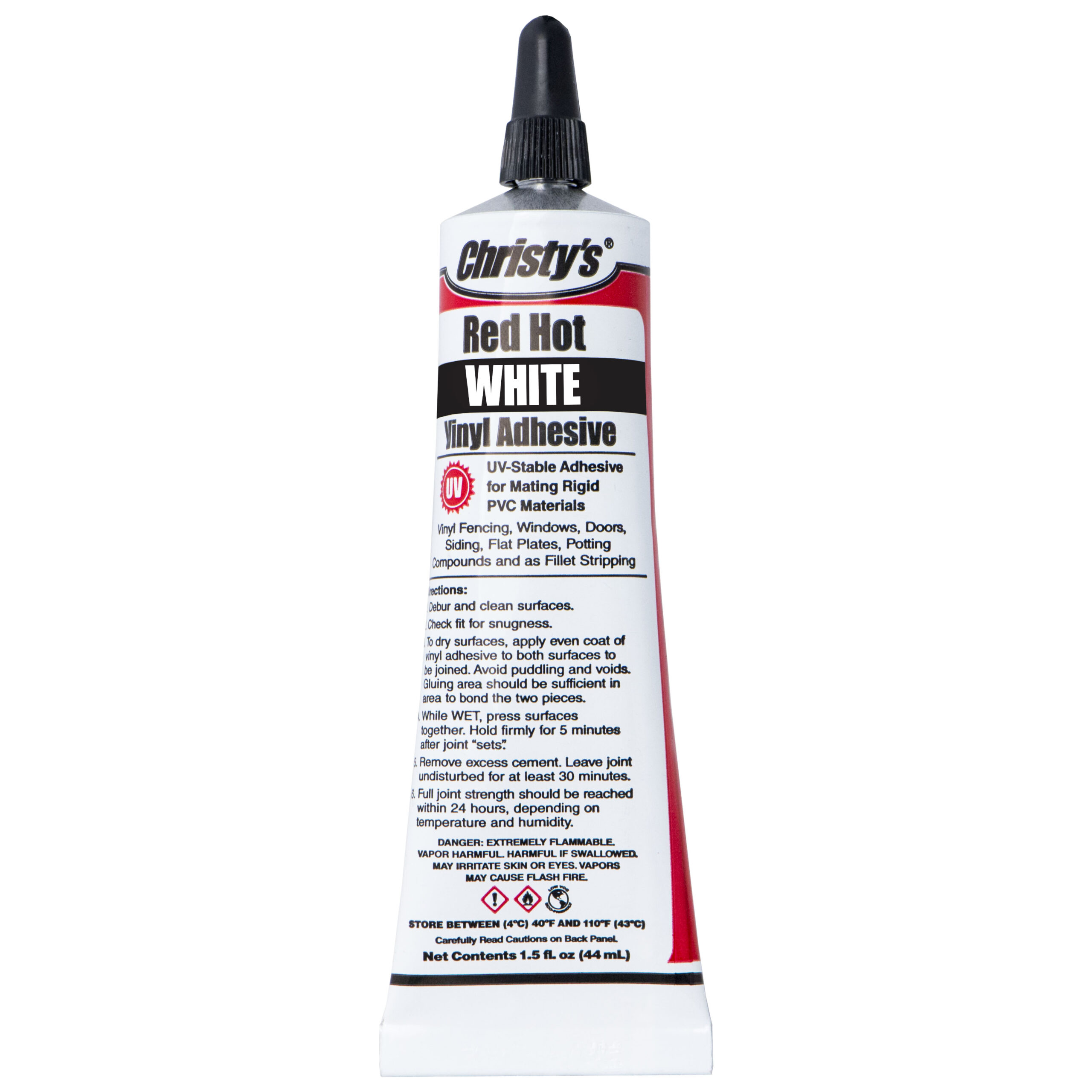 Red Hot White Vinyl Adhesive - Christy's