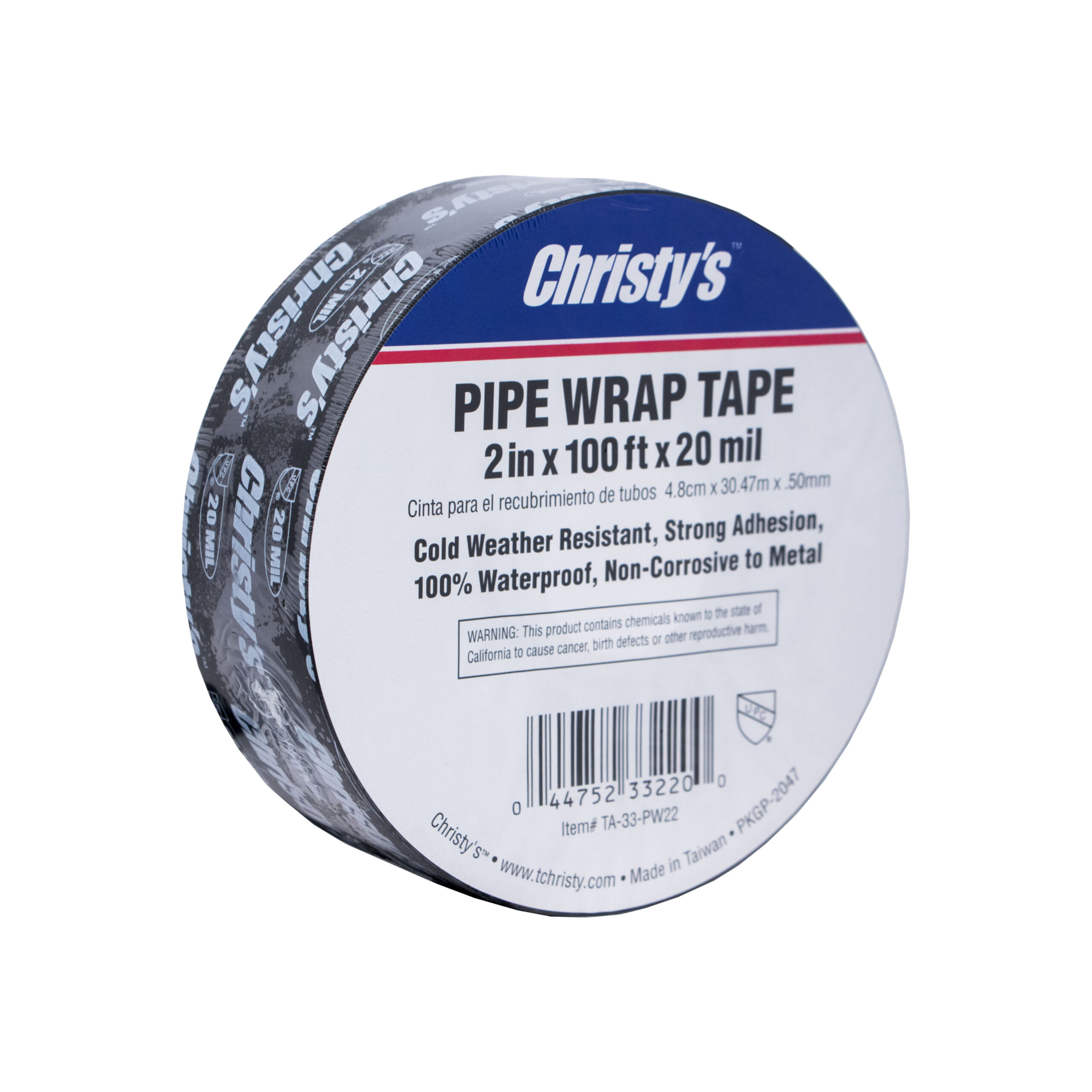 Pipe Wrap 2" Wide x 100'; 20 mil Thick - Christy's